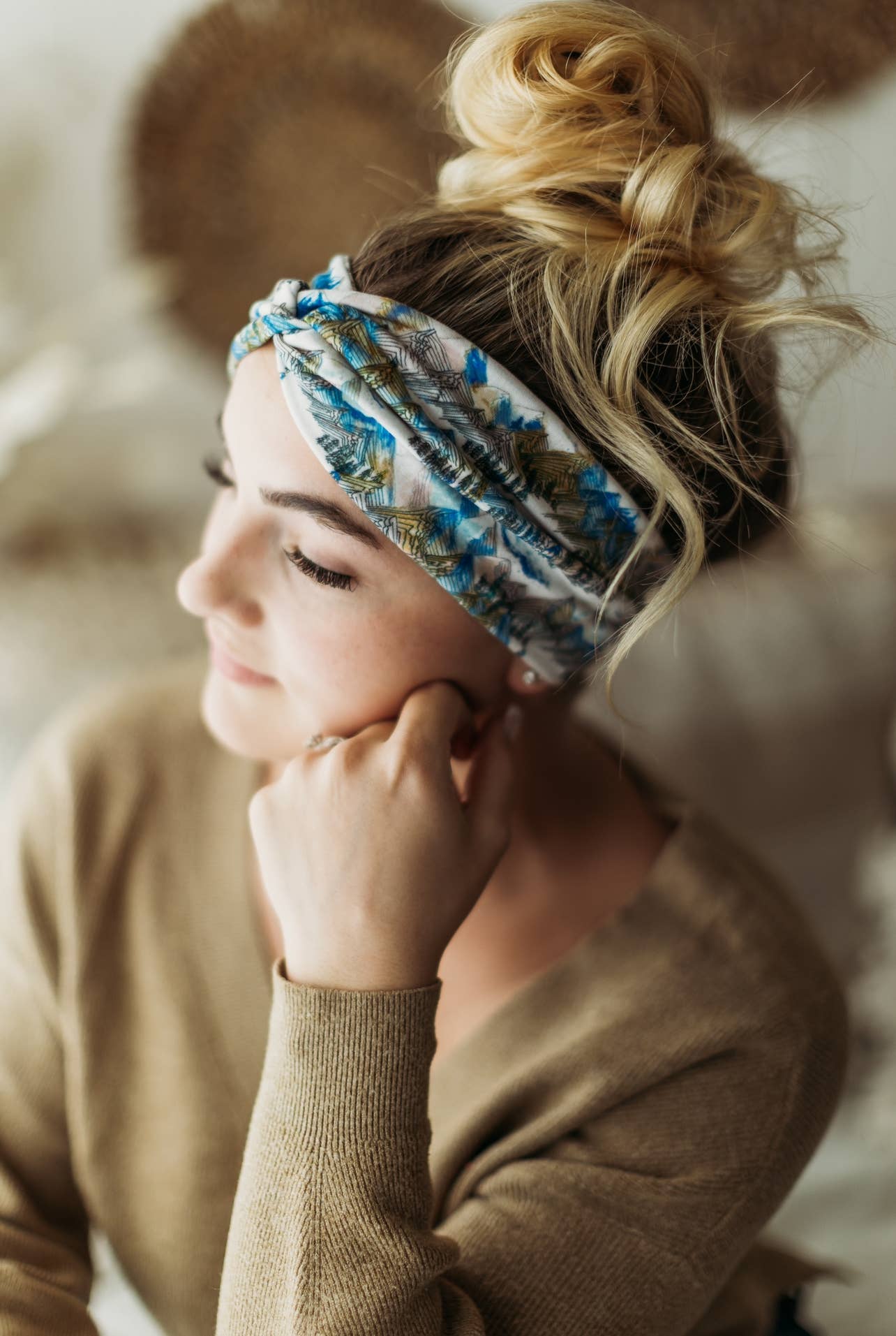 Radiant Wear - Mountains Mustard/Blue Twist Headband – Smoky Mountain ...